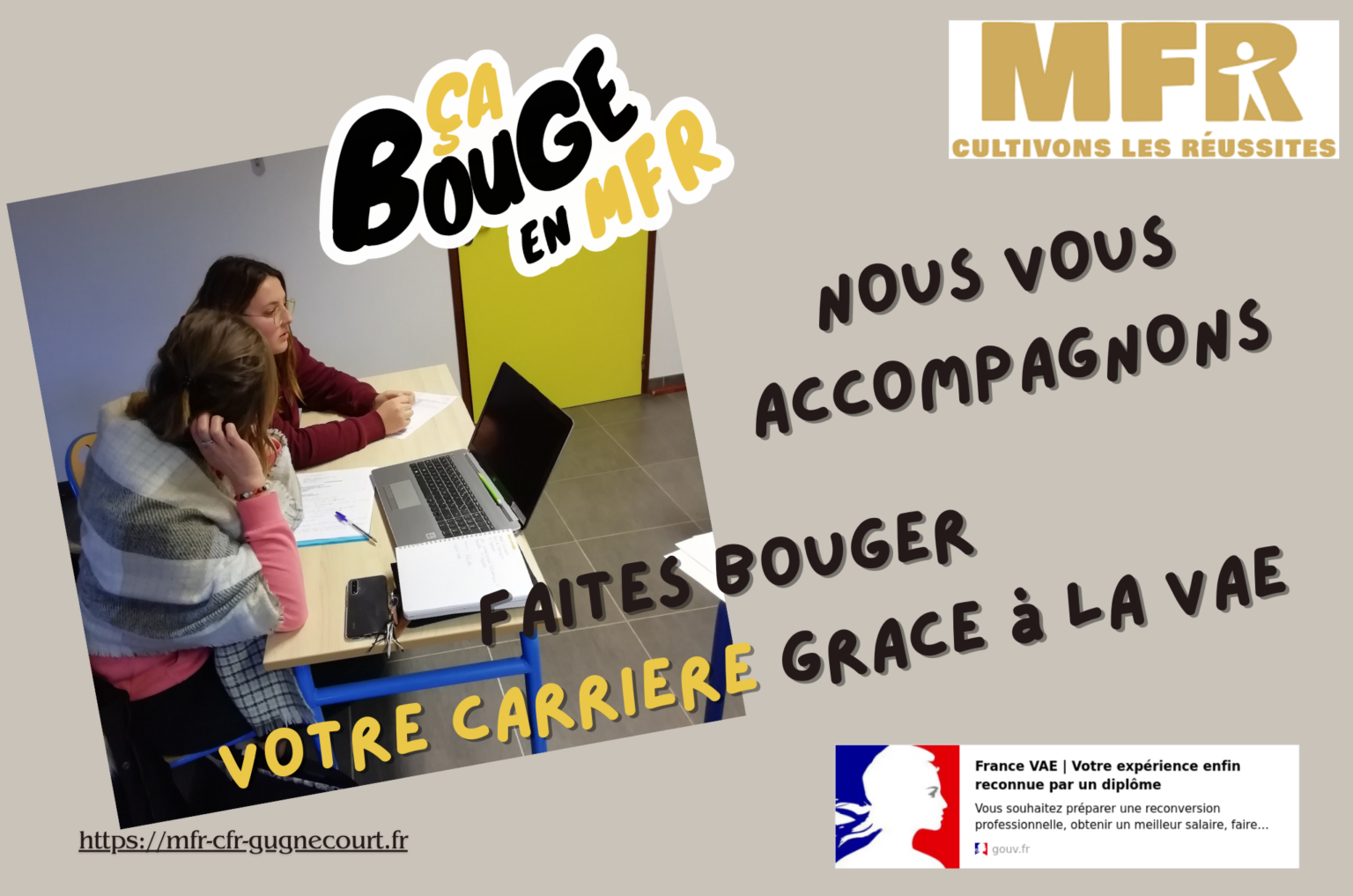 La MFR vous accompagne pour votre VAE - MFR - CFR de Gugnecourt